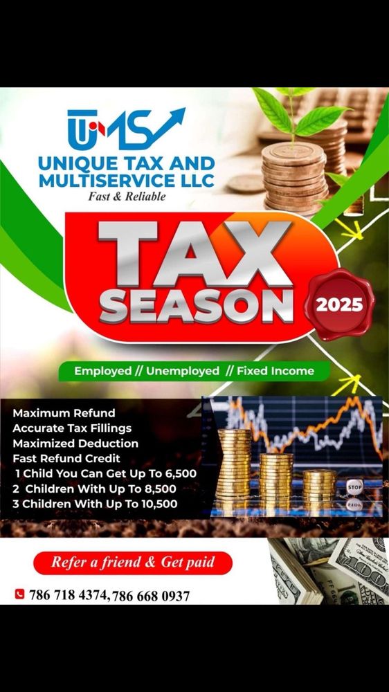 UNIQUE TAX & MULTISERVICE - Updated April 2025 - Mesquite, Texas - Tax Services - Phone Number ...