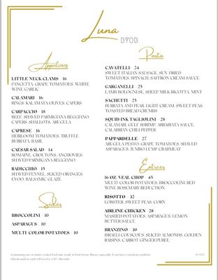 LUNA BYOB - 227 S 20th St, Philadelphia, PA - Yelp