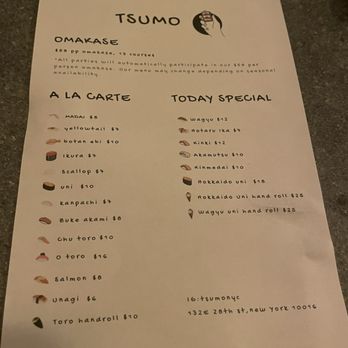 TSUMO OMAKASE - Updated May 2024 - 486 Photos & 69 Reviews - 132 E 28th ...