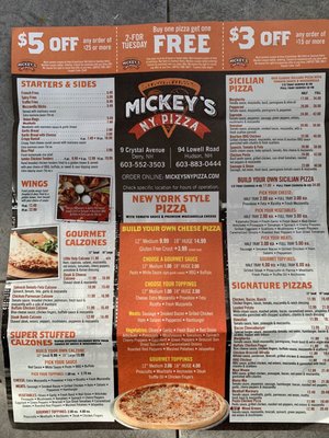 MICKEY’S NY PIZZA - Updated January 2025 - 34 Photos & 81 Reviews - 9 Crystal Ave, Derry, New ...