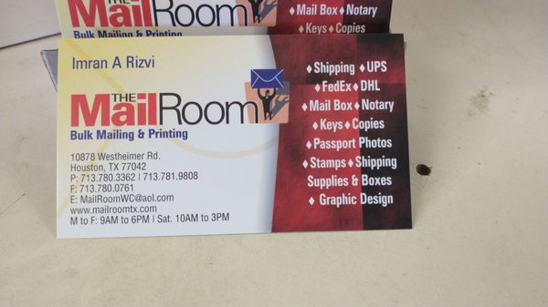 THE MAILROOM - Updated January 2026 - 10878 Westheimer Rd, Houston ...
