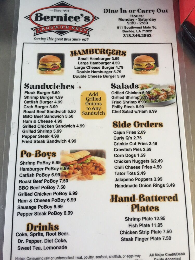 BERNICE’S SANDWICH SHOP - Updated September 2025 - 14 Reviews - 911 SW ...