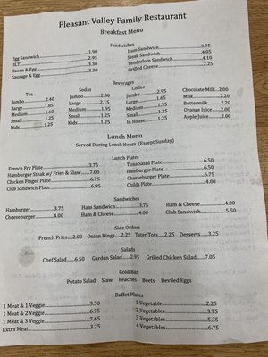 PLEASANT VALLEY FAMILY RESTAURANT - Updated November 2025 - 13 Reviews ...