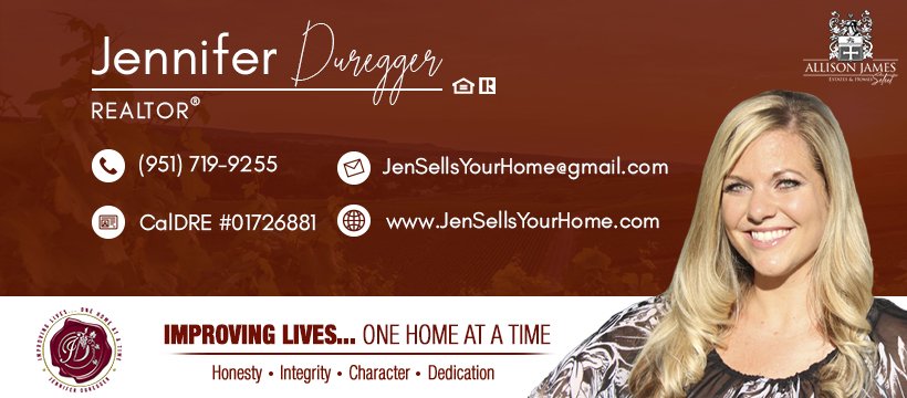JENNIFER DUREGGER - ALLISON JAMES ESTATES AND HOMES - Updated October ...