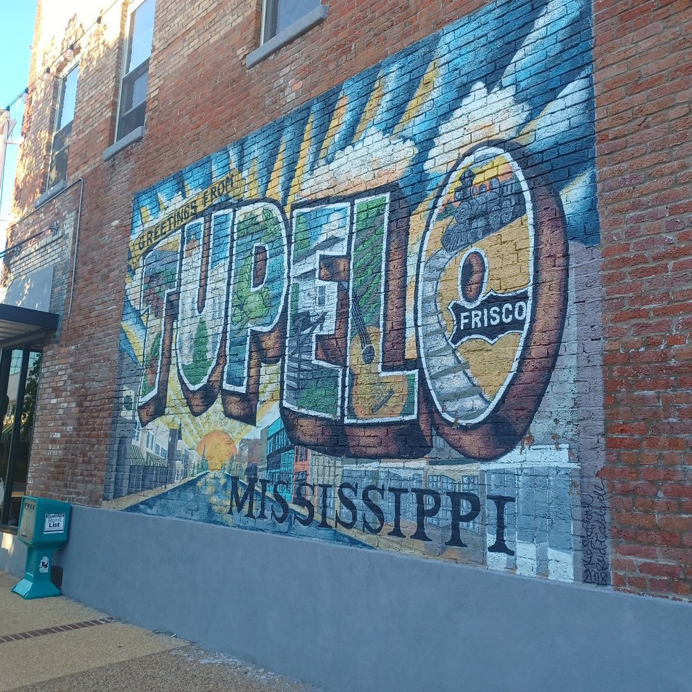 GREETING FROM TUPELO MURAL - Updated March 2025 - 130 W Main St, Tupelo ...