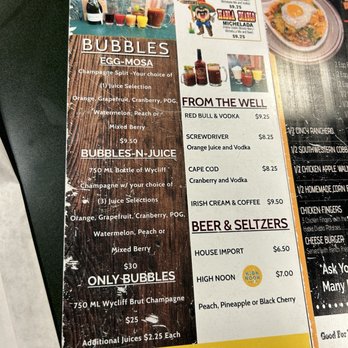 Egg and i menu store
