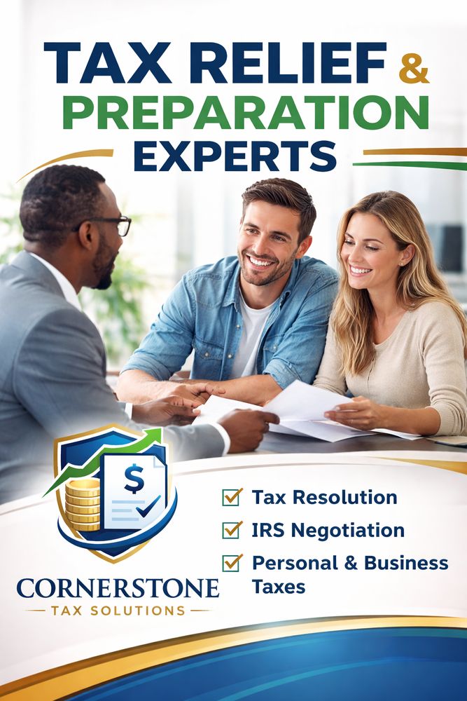 CORNERSTONE TAX SOLUTIONS - Updated January 2026 - Request Consultation ...