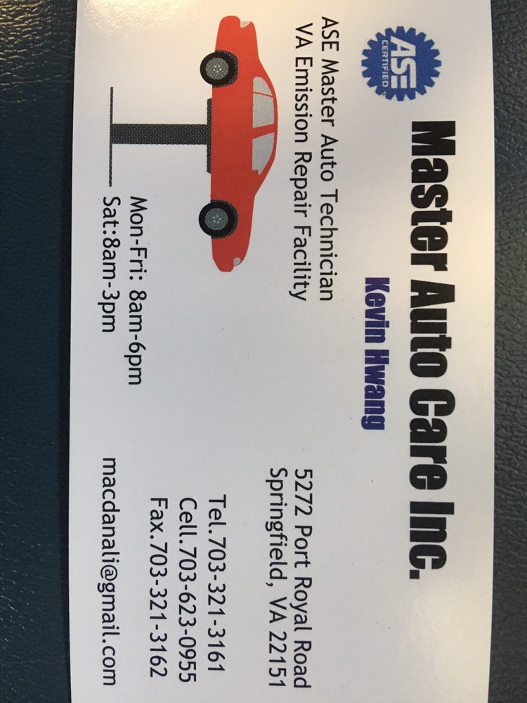 MASTER AUTO CARE - Updated September 2024 - 85 Reviews - 3051 Gallows ...