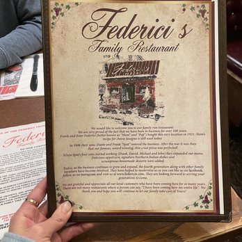 FEDERICI’S FAMILY RESTAURANT - Updated November 2024 - 435 Photos & 581 ...