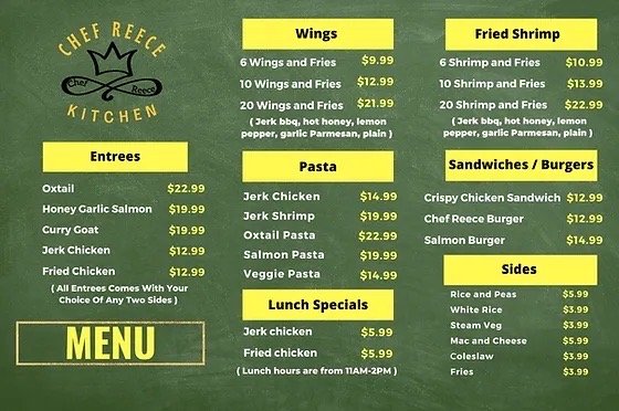 CHEF REECE KITCHEN - Updated October 2025 - 175 Photos & 72 Reviews ...