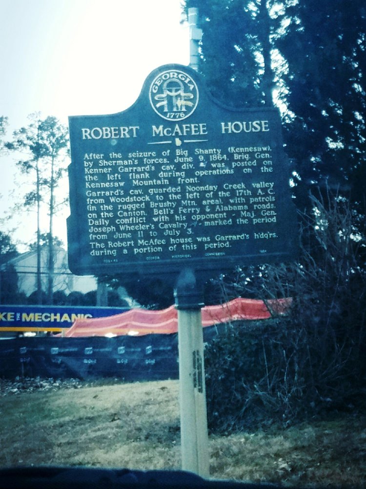 ROBERT MCAFEE HOUSE HISTORICAL MARKER - Updated June 2024 - 2595 Bells Ferry Rd NE, Marietta ...