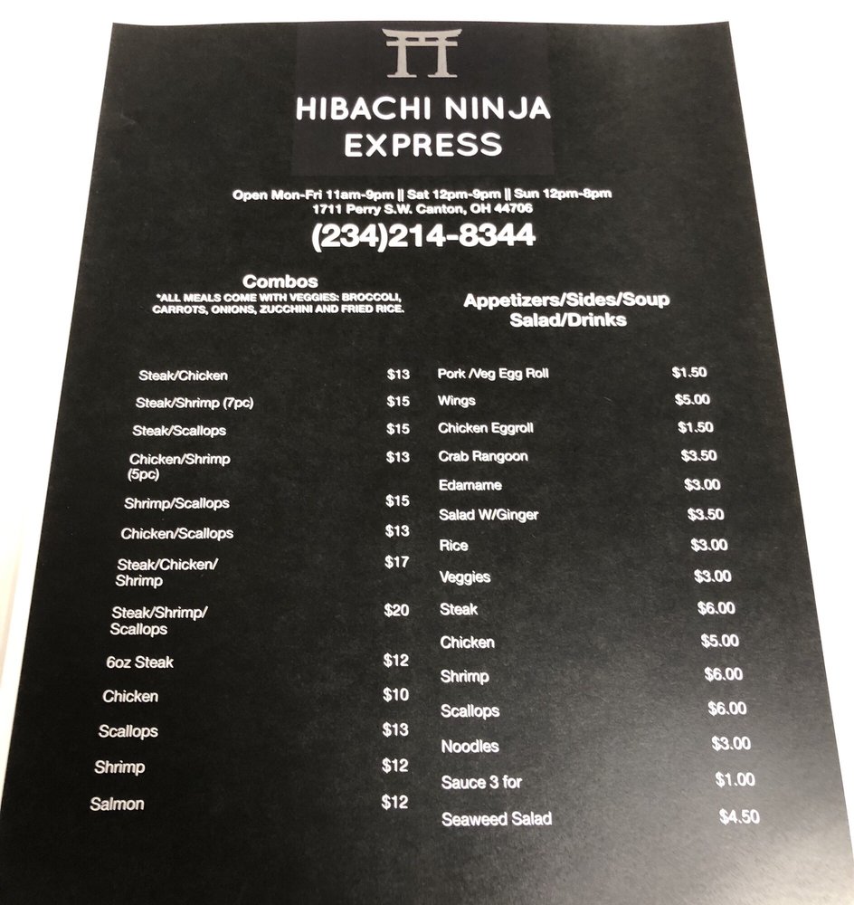 HIBACHI NINJA EXPRESS - Updated December 2025 - 1711 Perry Dr SW ...