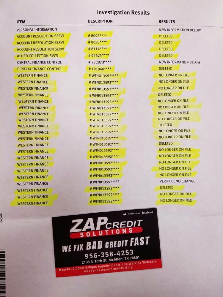 ZAP CREDIT SOLUTIONS - Request Consultation - 10 Photos - 3040 Ruben M ...