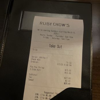 RUBY CHOW’S - Updated May 2025 - 1129 Photos & 411 Reviews - 620 Glen ...