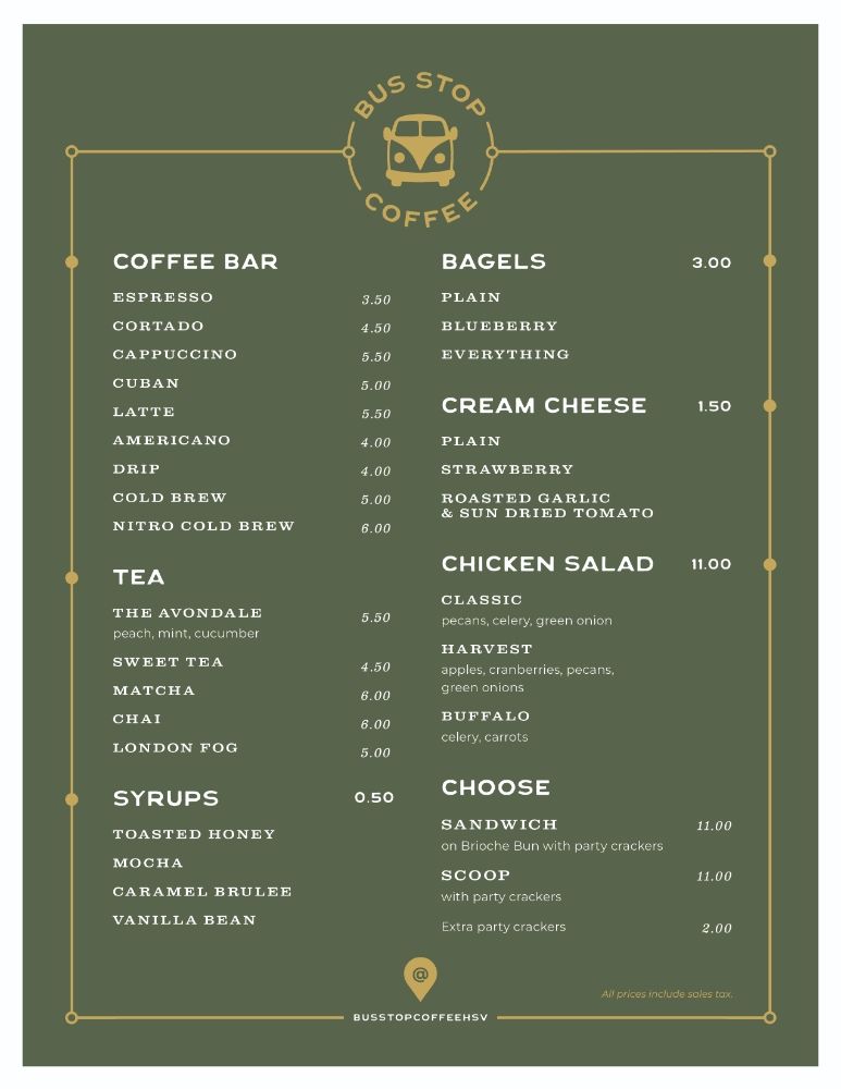 BUS STOP COFFEE - 206 Eustis Ave SE, Huntsville, Alabama - Coffee & Tea ...