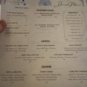 ANDREAS PRIME STEAKS AND SEAFOOD - Updated September 2025 - 232 Photos ...