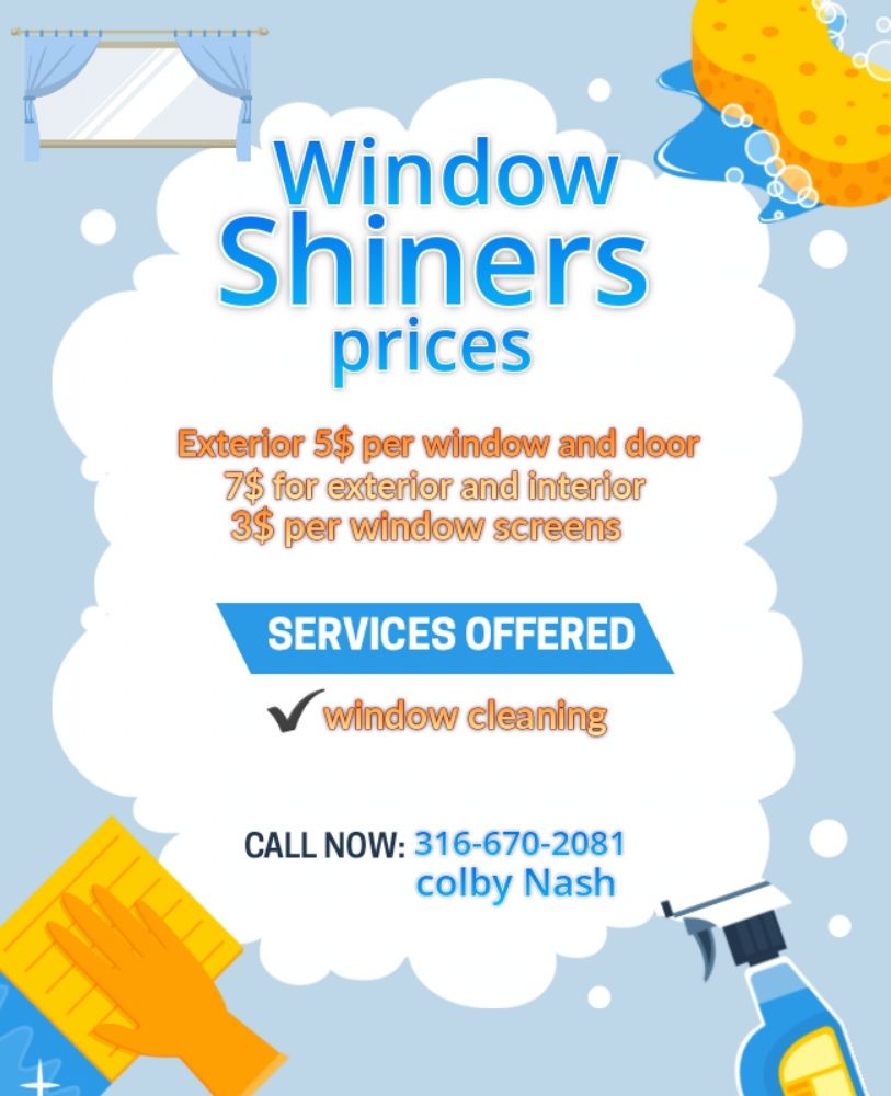 WINDOW SHINERS - 8919 E 87th St S, Derby, Kansas - Window Washing ...