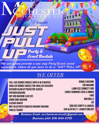 JUST PULL UP PARTY & EVENT RENTALS - Kansas City, Missouri - Party ...