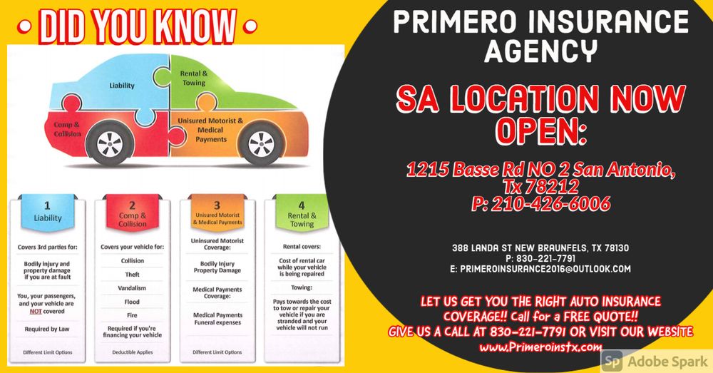 PRIMERO INSURANCE AGENCY - Updated April 2025 - Request a Quote - 1215 ...