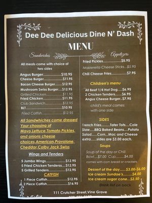 DEE DEE DELICIOUS DINE N DASH - Updated February 2026 - 111 Crutcher St ...