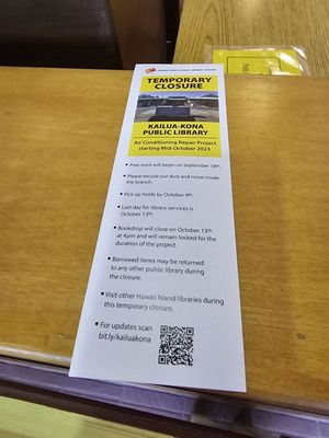 HAWAII STATE PUBLIC LIBRARY SYSTEM - KAILUA - KONA LIBRARY - Updated ...