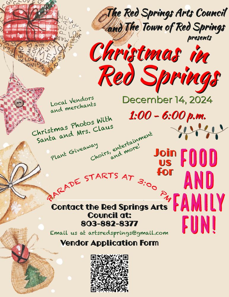 THE RED SPRINGS ARTS COUNCIL - Updated July 2025 - Request Information ...