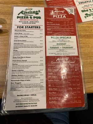 KAISER’S PIZZA & PUB near you at 510 57th St, Kenosha, Wisconsin - 116 ...