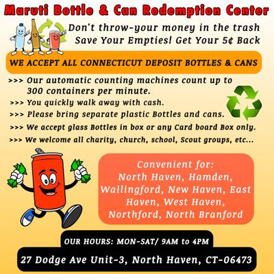 MARUTI BOTTLE & CAN REDEMPTION CENTER - Updated December 2025 - 27 ...