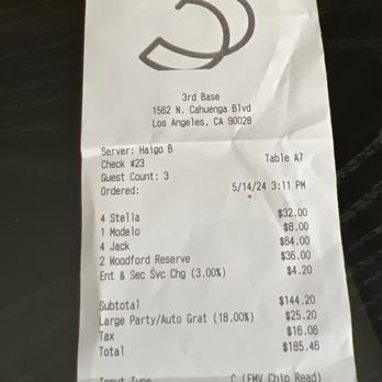 3RD BASE LA - Updated November 2024 - 416 Photos & 496 Reviews - 1562 N ...