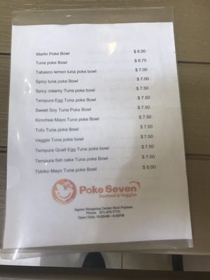 POKE SEVEN SEAFOOD & VEGETABLES - Updated December 2025 - 302 South ...