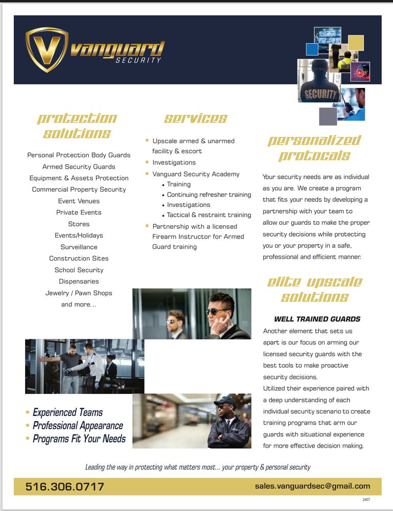 VANGUARD SECURITY - Updated March 2025 - Request a Quote - Melville, New York - Security ...