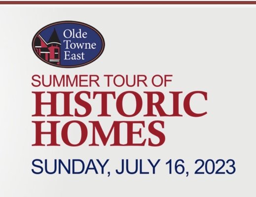 OLDE TOWNE EAST SUMMER TOUR OF HISTORIC HOMES - Updated August 2024 ...