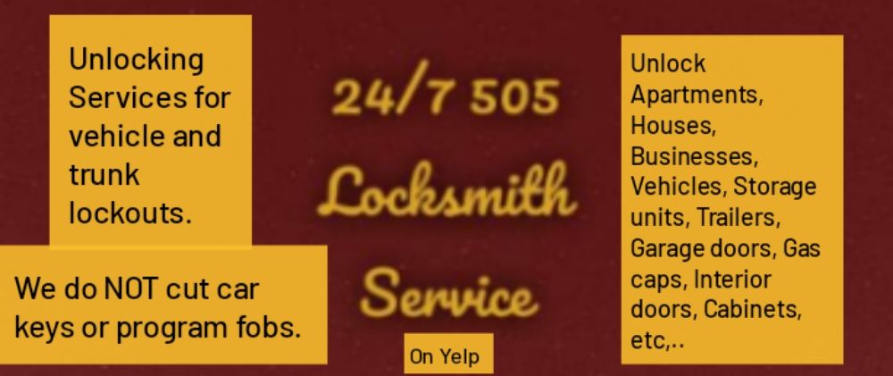 24/7 505 LOCKSMITH SERVICES - Updated September 2024 - Albuquerque, New ...