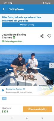 JETTIE ROCKS FISHING CHARTER - Updated November 2024 - PT ORANGE ...