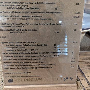 THE DISGRUNTLED CHEF - Updated June 2024 - 13 Reviews - 125 Main St ...
