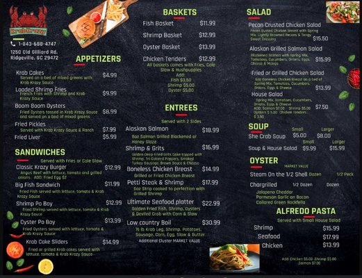 KRAB KRAZY - Updated September 2025 - 29 Photos - 1250 Old Gilliard Rd ...