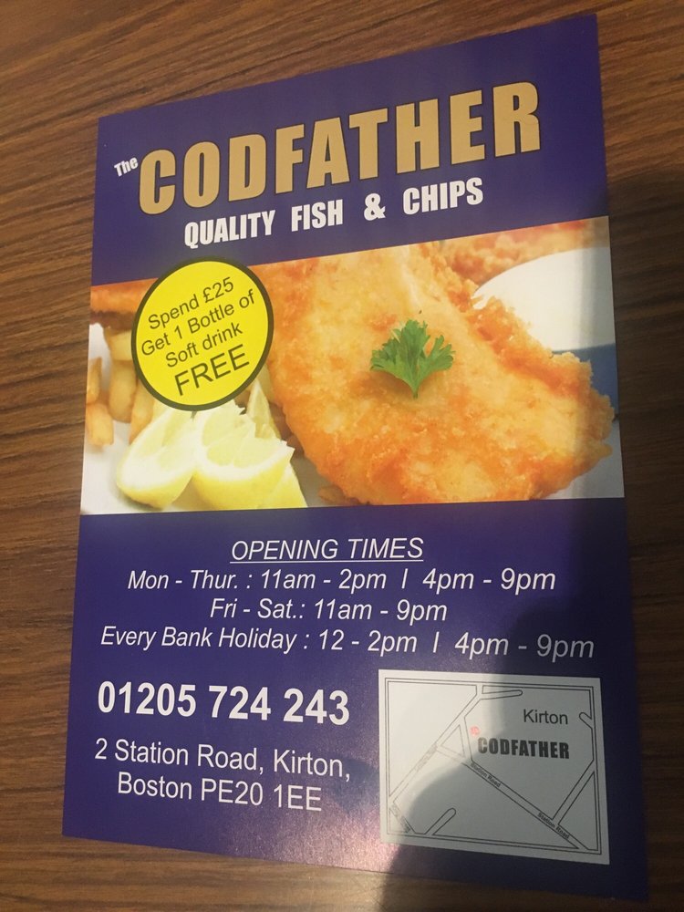THE CODFATHER - Updated July 2025 - 2 Station Road, Boston ...