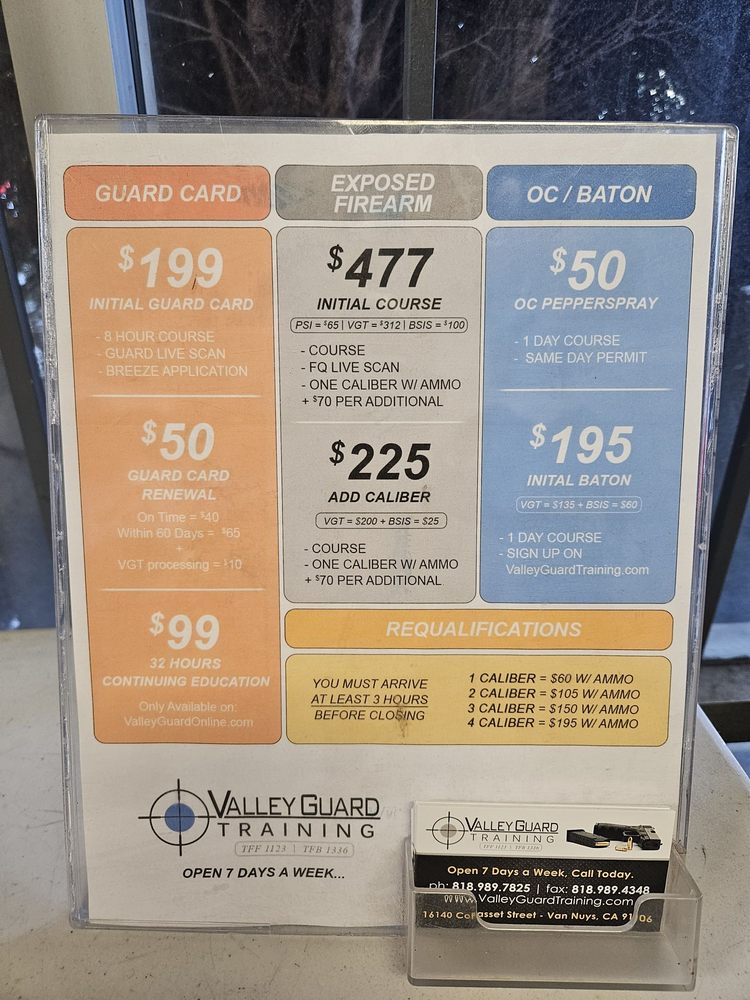 VALLEY GUARD TRAINING - Updated December 2025 - 14 Photos & 45 Reviews ...