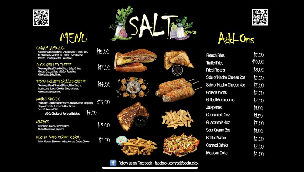 SALT FOOD TRUCK - Updated August 2025 - 5601 Sears St, Dallas, Texas ...