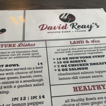 DAVID REAY’S MODERN DINER + TAVERN - Updated September 2025 - 97 Photos ...