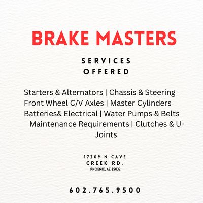 BRAKE MASTERS - Updated December 2025 - 54 Photos & 79 Reviews - 17209 ...