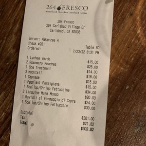 264 FRESCO - 1240 Photos & 1564 Reviews - Italian - 264 Carlsbad Village Dr, Carlsbad, CA ...