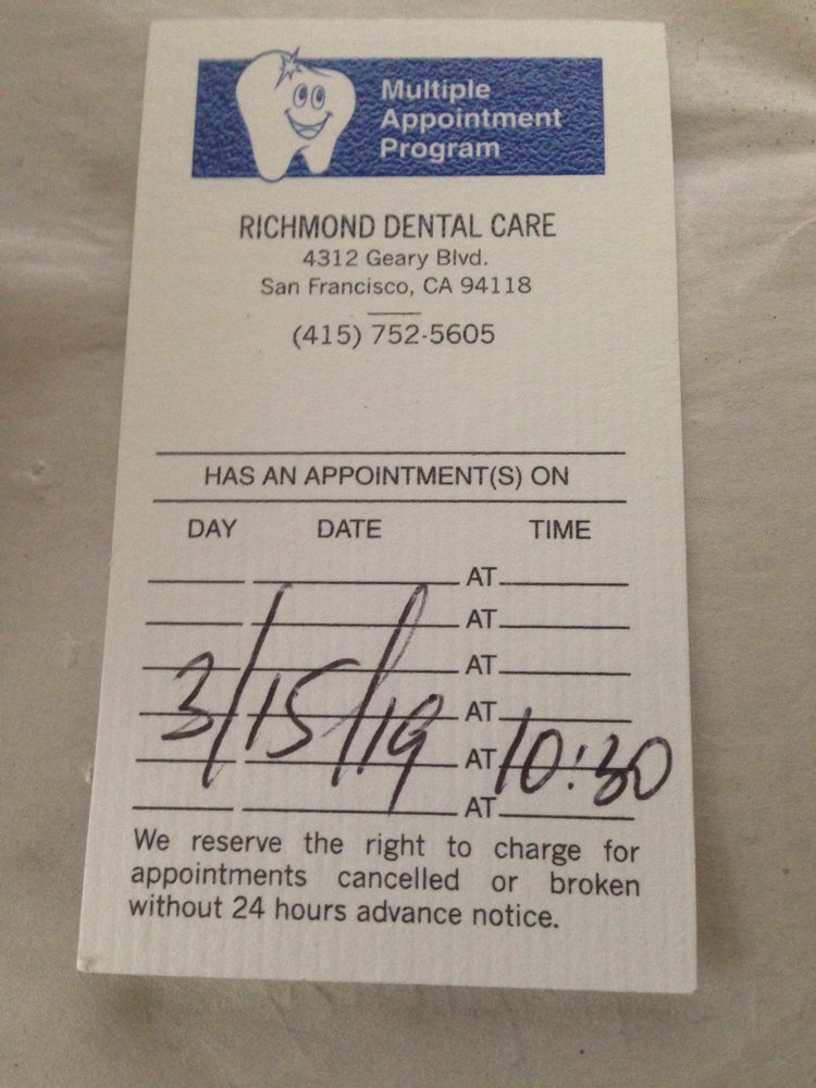 RICHMOND DENTAL CARE - 19 Photos & 109 Reviews - 4312 Geary Blvd, San ...