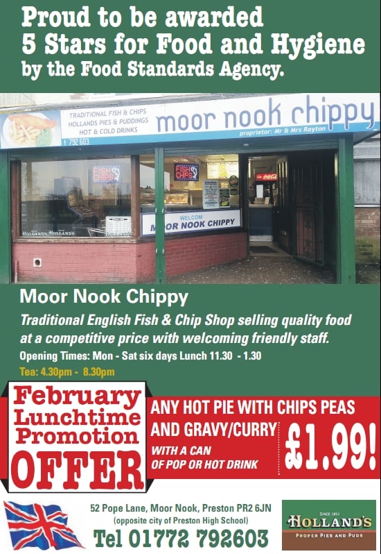 MOOR NOOK CHIPPY - Updated September 2024 - 52 Pope Lane Ribbleton ...