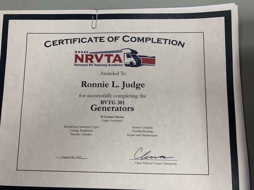 ABSOLUTE CERTIFIED MOBILE RV TECH - Request a Quote - New Braunfels ...