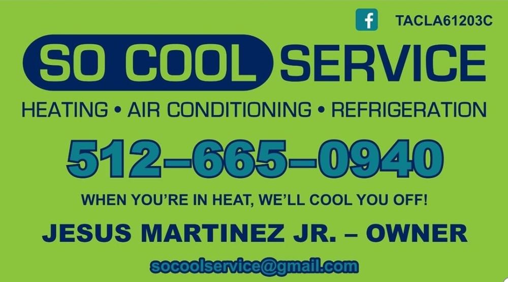 SO COOL SERVICE - 3519 Highway 21, San Marcos, Texas - Heating & Air ...