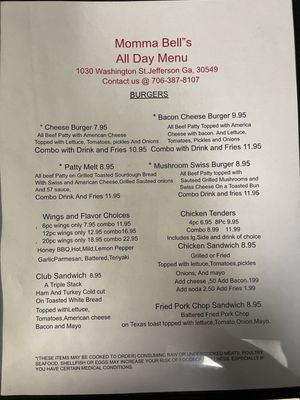 MOMMA BELLS SOUTHERN COOKING - Updated July 2025 - 1030 Washington St ...