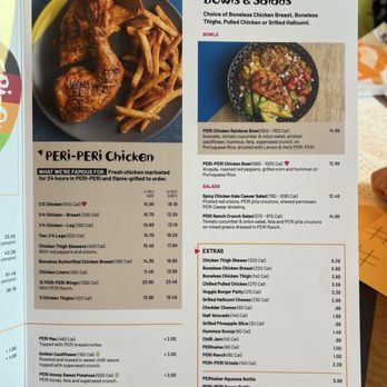 Nando peri peri menu store