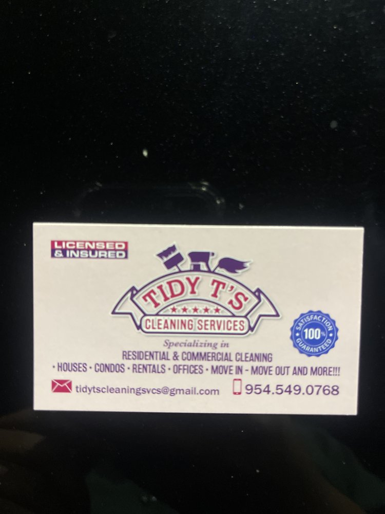 TIDY T’S CLEANING SERVICES - Request a Quote - Boynton Beach, FL - Yelp