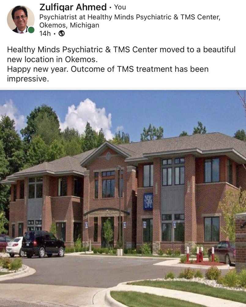 ZULFIQAR AHMED, MD - Updated March 2025 - 16 Reviews - Okemos, Michigan - Psychiatrists - Yelp